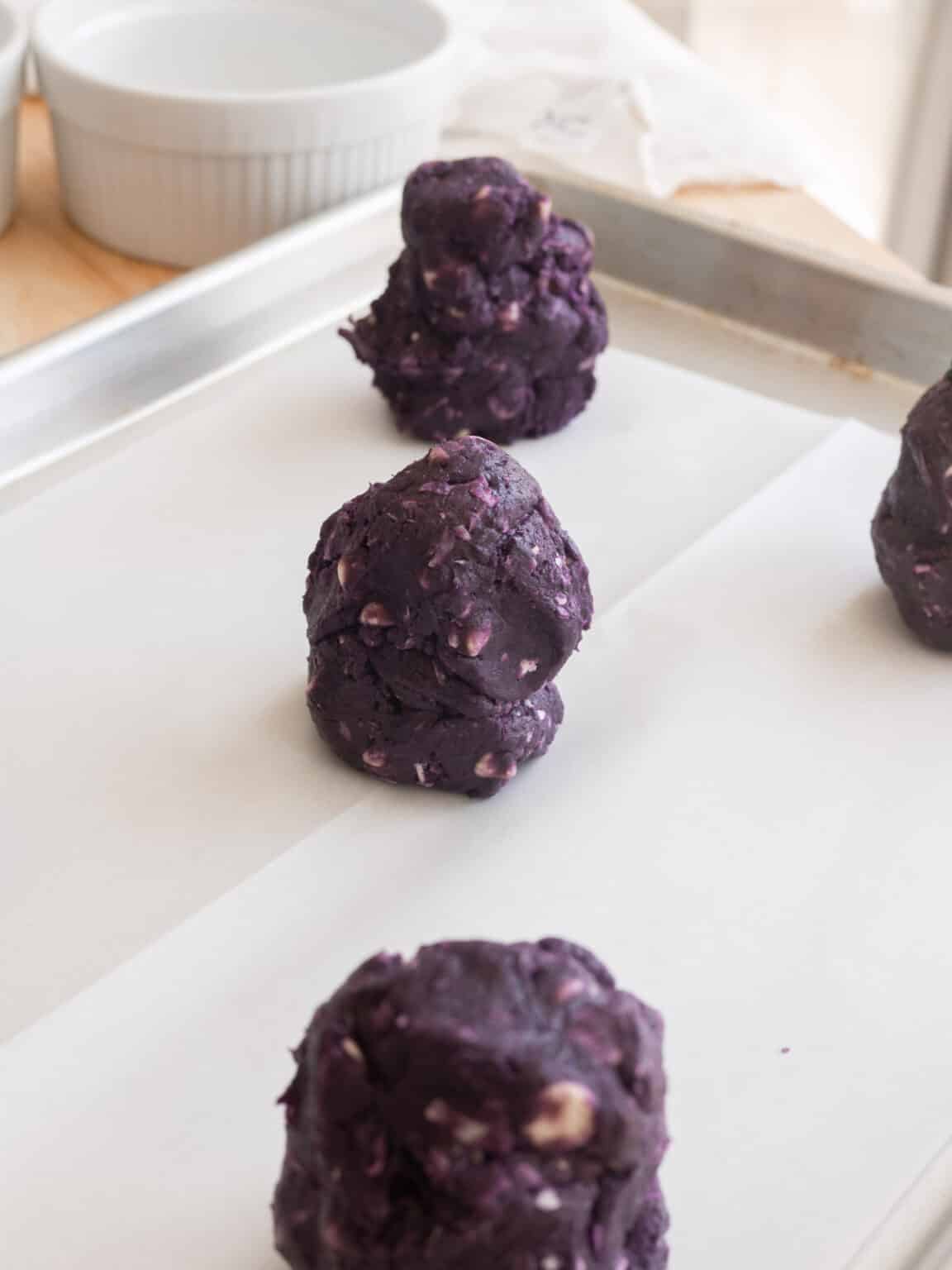 Chunky, Gooey Ube Cookies