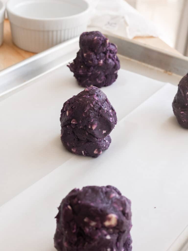 Chunky, Gooey Ube Cookies