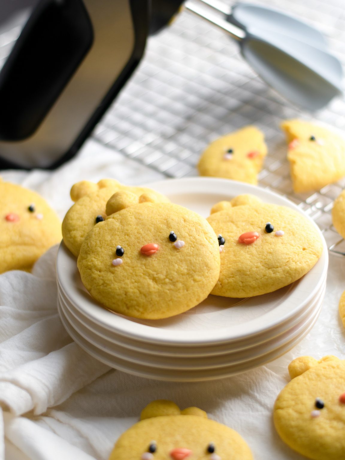 Chick-Shaped Lemon Cookies • Bites by Bianca