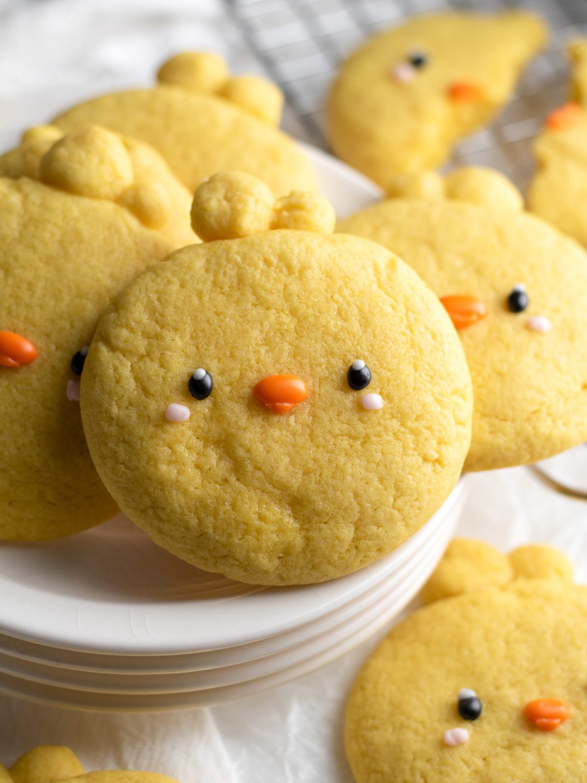 Chick-Shaped Lemon Cookies • Bites by Bianca