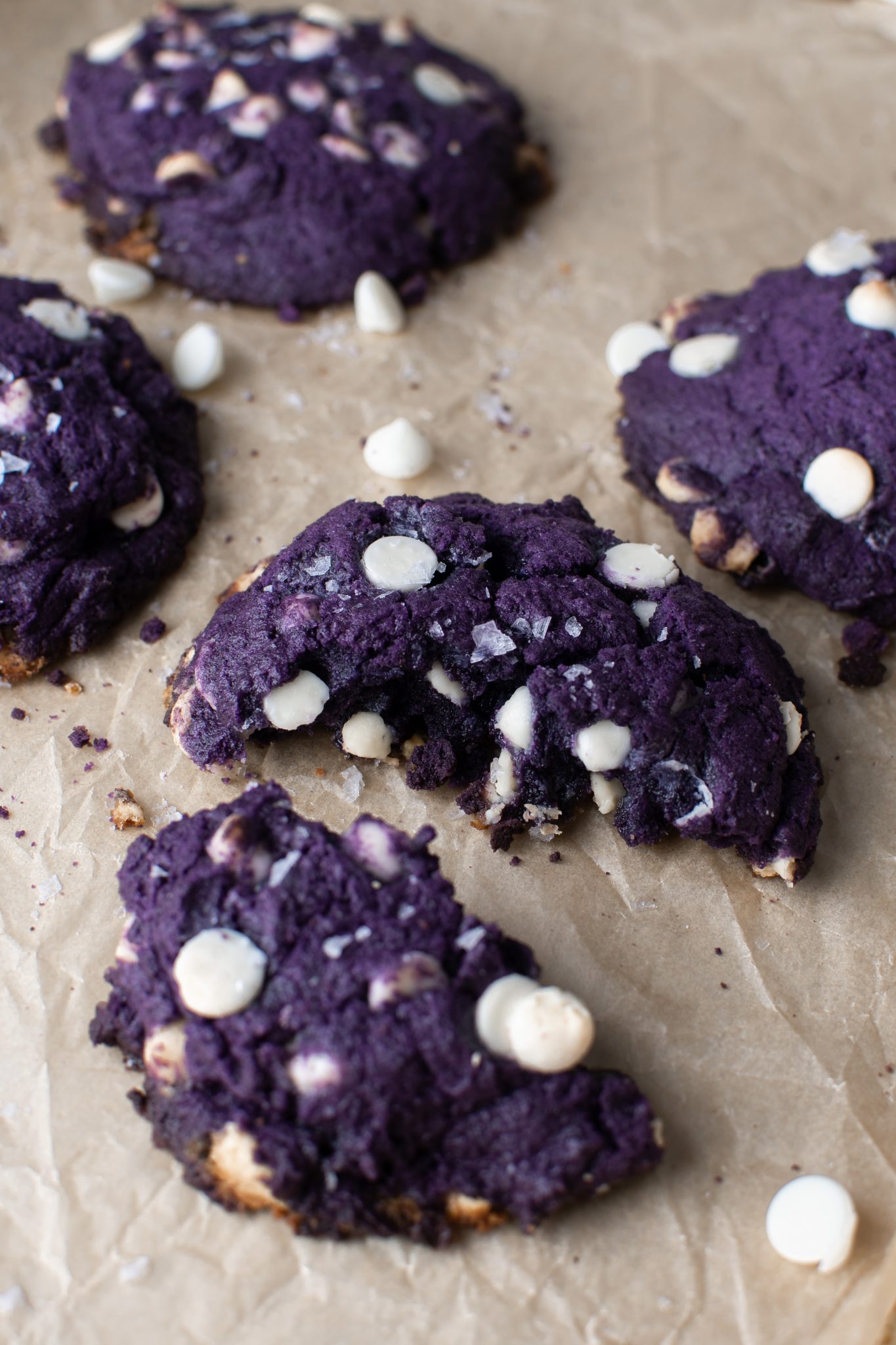 Chunky, Gooey Ube Cookies