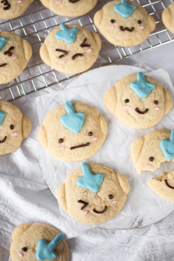 Aang Sugar Cookies (Avatar: The Last Airbender Cookies) • Bites by Bianca