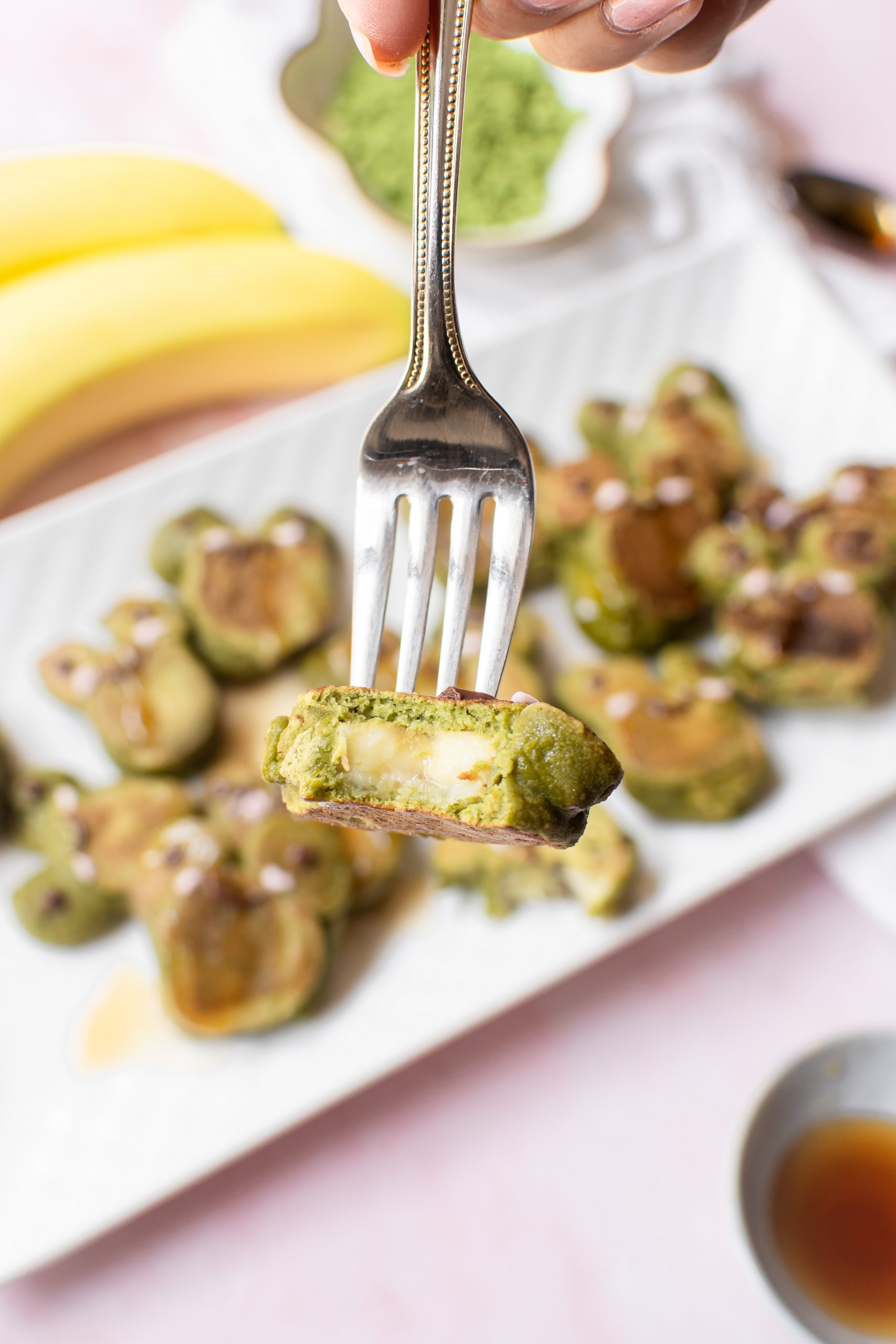 Frog Matcha Banana Pancake Bites | Bites by Bianca
