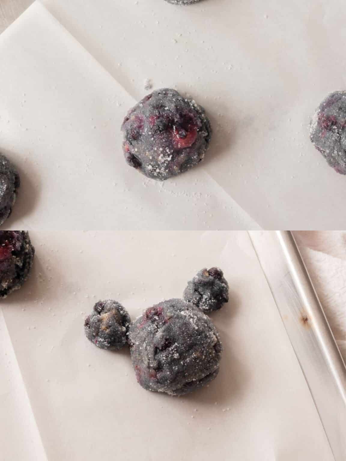 Blueberry Sugar Cookies (using frozen blueberries!)