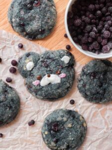Blueberry Sugar Cookies (using frozen blueberries!)