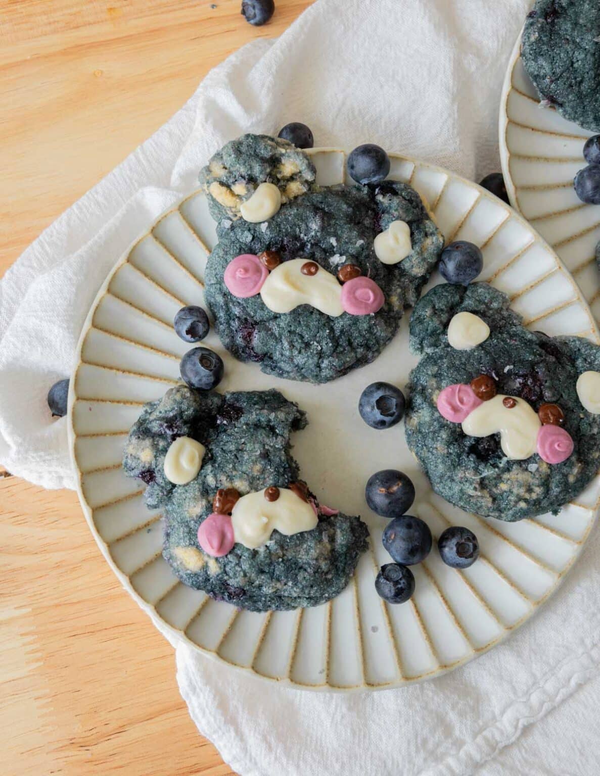Blueberry Sugar Cookies (using frozen blueberries!)