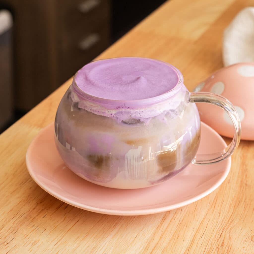 Creamy Ube Latte (with Ube Cold Foam!) 💜 Bites by Bianca