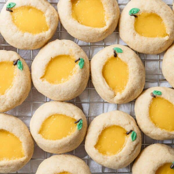Cute Lemon Thumbprint Cookies