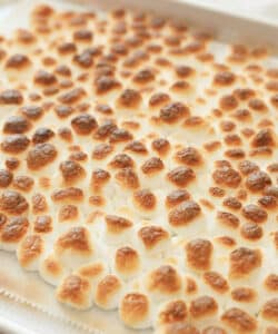 Brown Butter Golden Grahams S'mores Bars w/ Toasted Mallows!