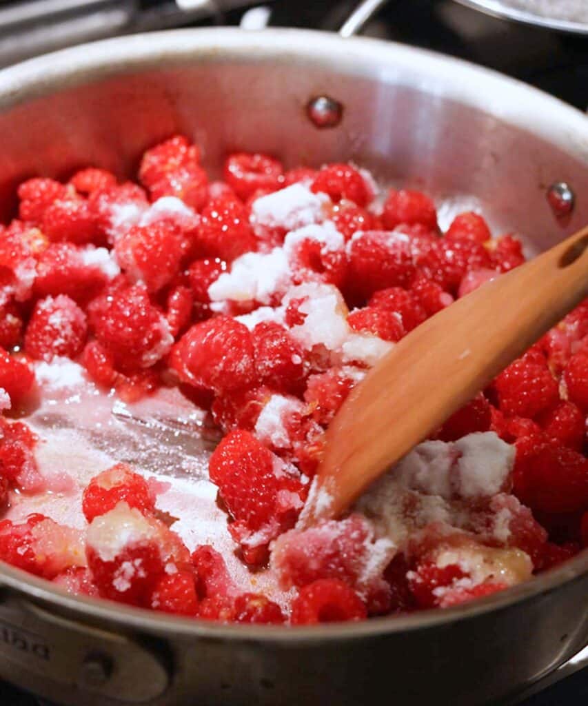Easy Raspberry Jam w/ Honey (no pectin or thermometer needed!)