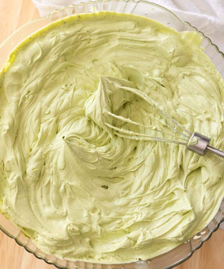Stabilized Matcha Whipped Cream Frosting (Gelatin Free!)