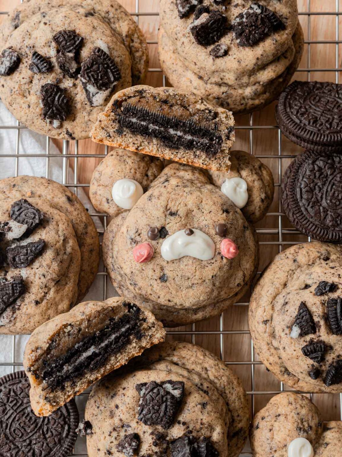 Oreo-Stuffed Cookies & Cream Cookies • Bites by Bianca