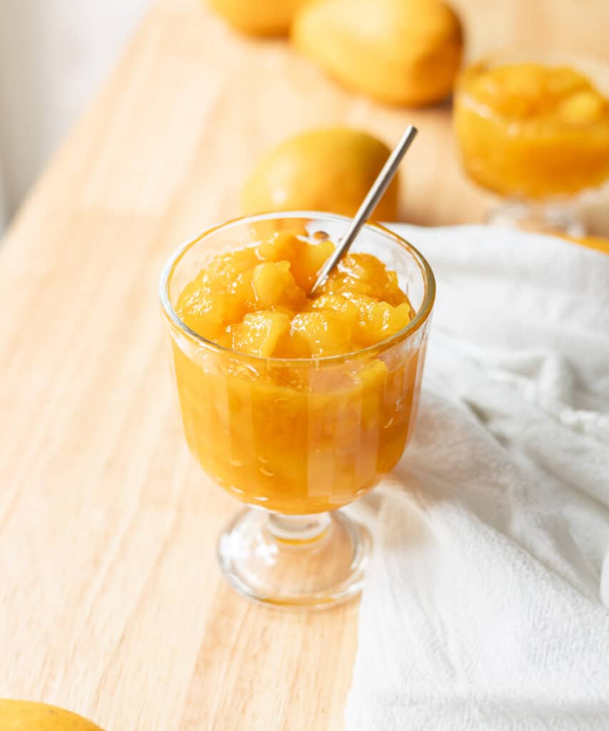 Easy Mango Jam w/ Honey (no pectin or thermometer needed!)
