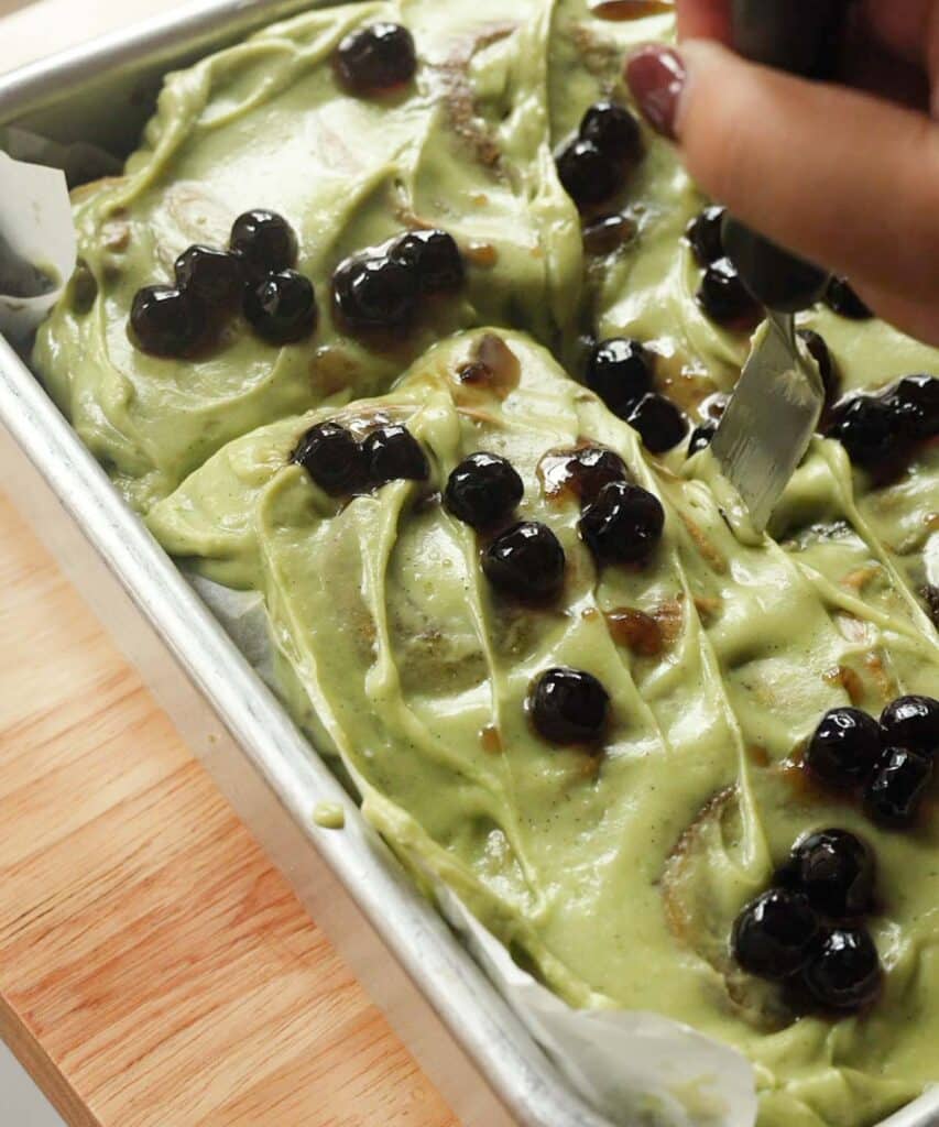 Gooey Brown Sugar Boba Matcha Rolls • Bites by Bianca