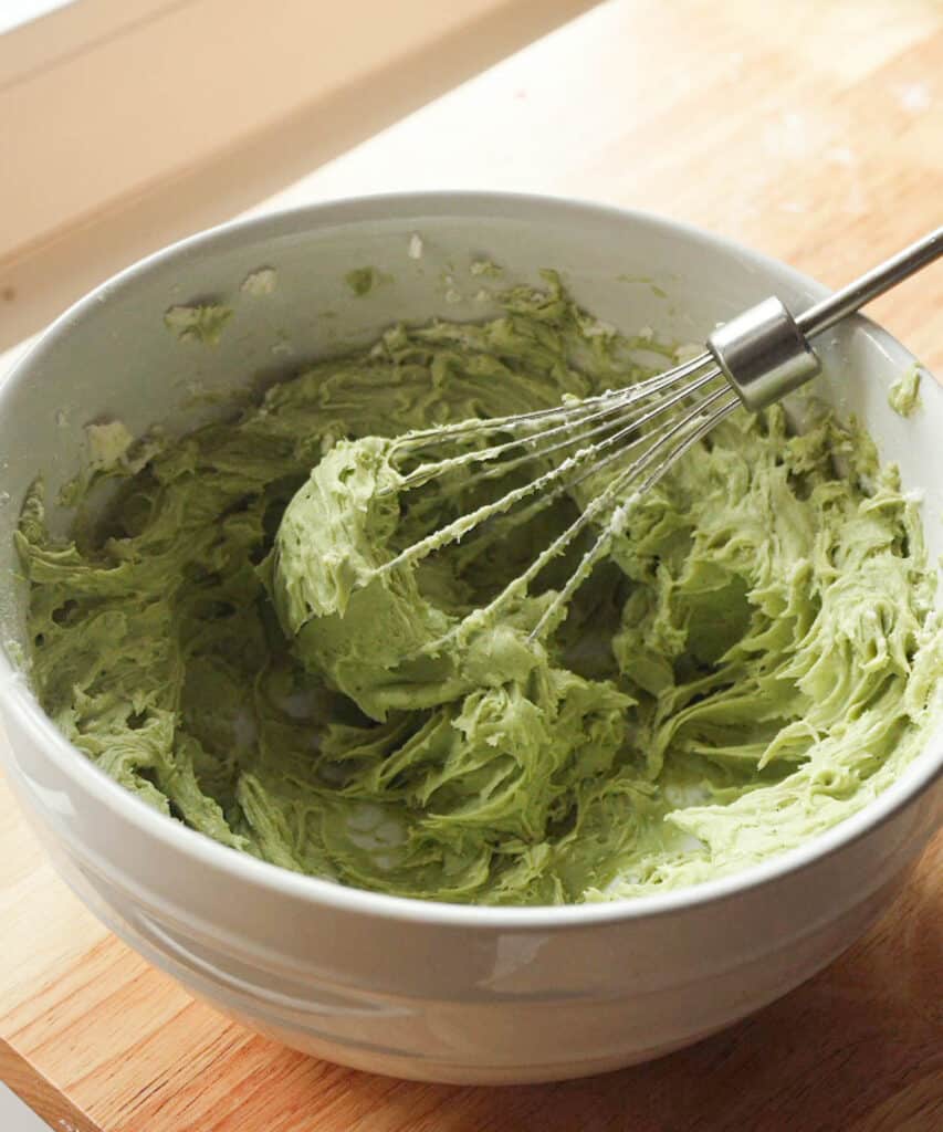 Fluffy Matcha Cream Cheese Frosting • Bites by Bianca