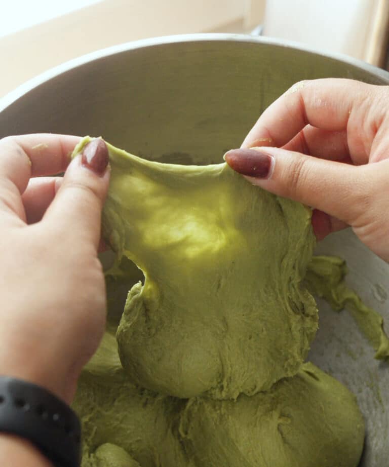 Soft, Gooey Strawberry Matcha Rolls • Bites by Bianca