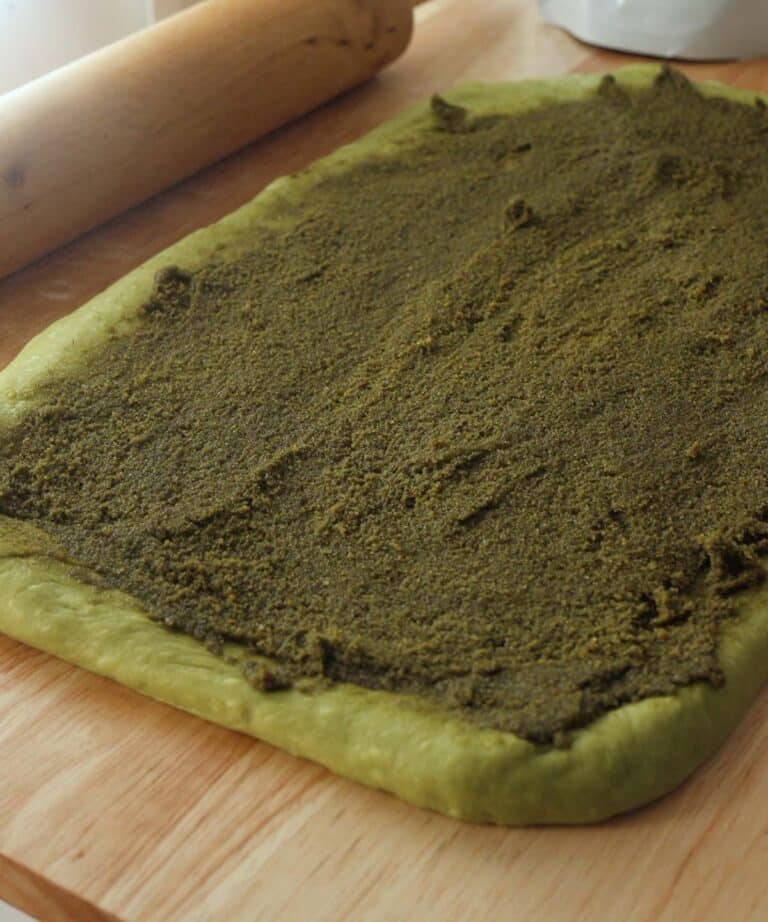 Soft, Gooey Strawberry Matcha Rolls • Bites by Bianca