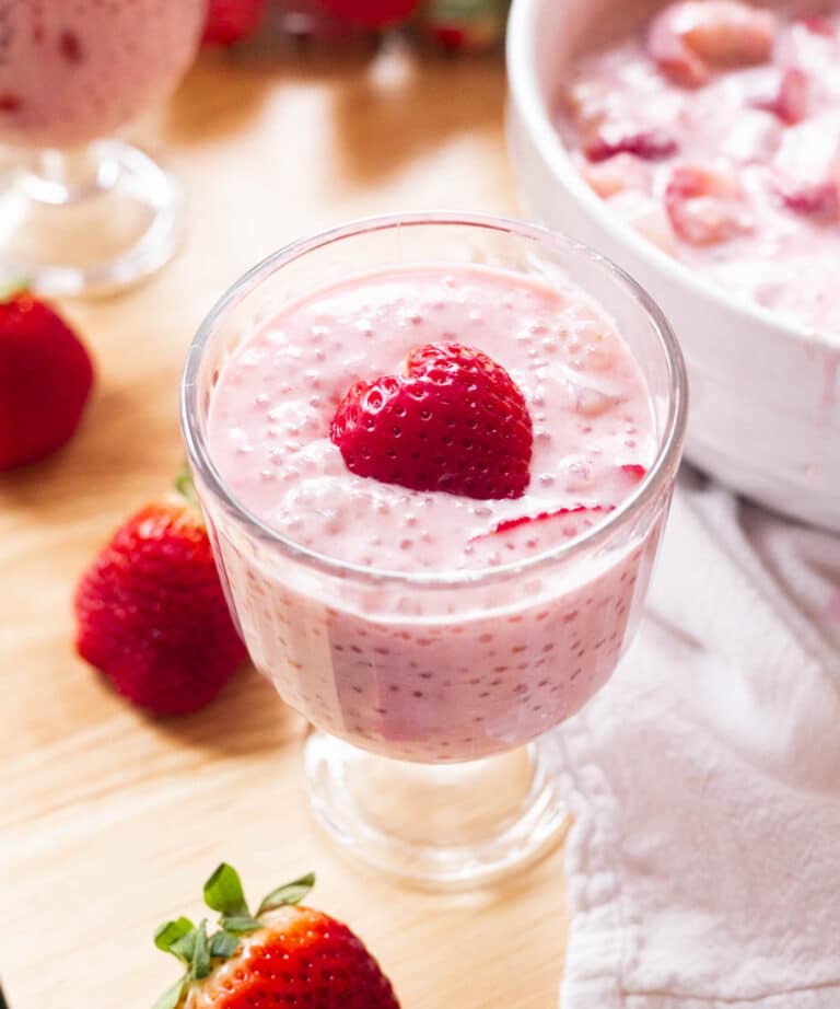 The Best Strawberry Sago Recipe! • Bites by Bianca
