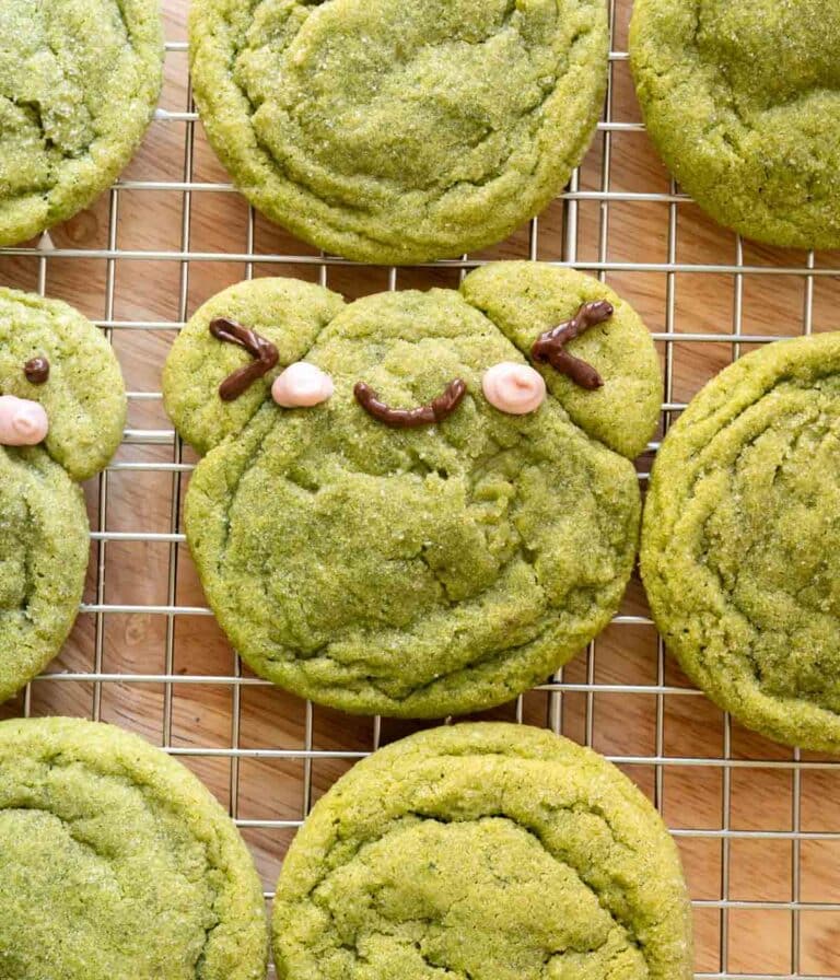 Frog Matcha Sugar Cookies • Bites by Bianca
