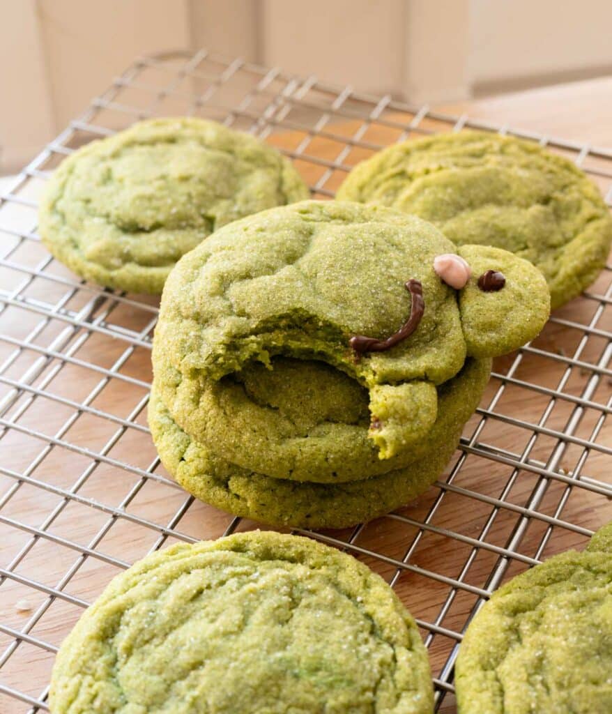Frog Matcha Sugar Cookies • Bites by Bianca